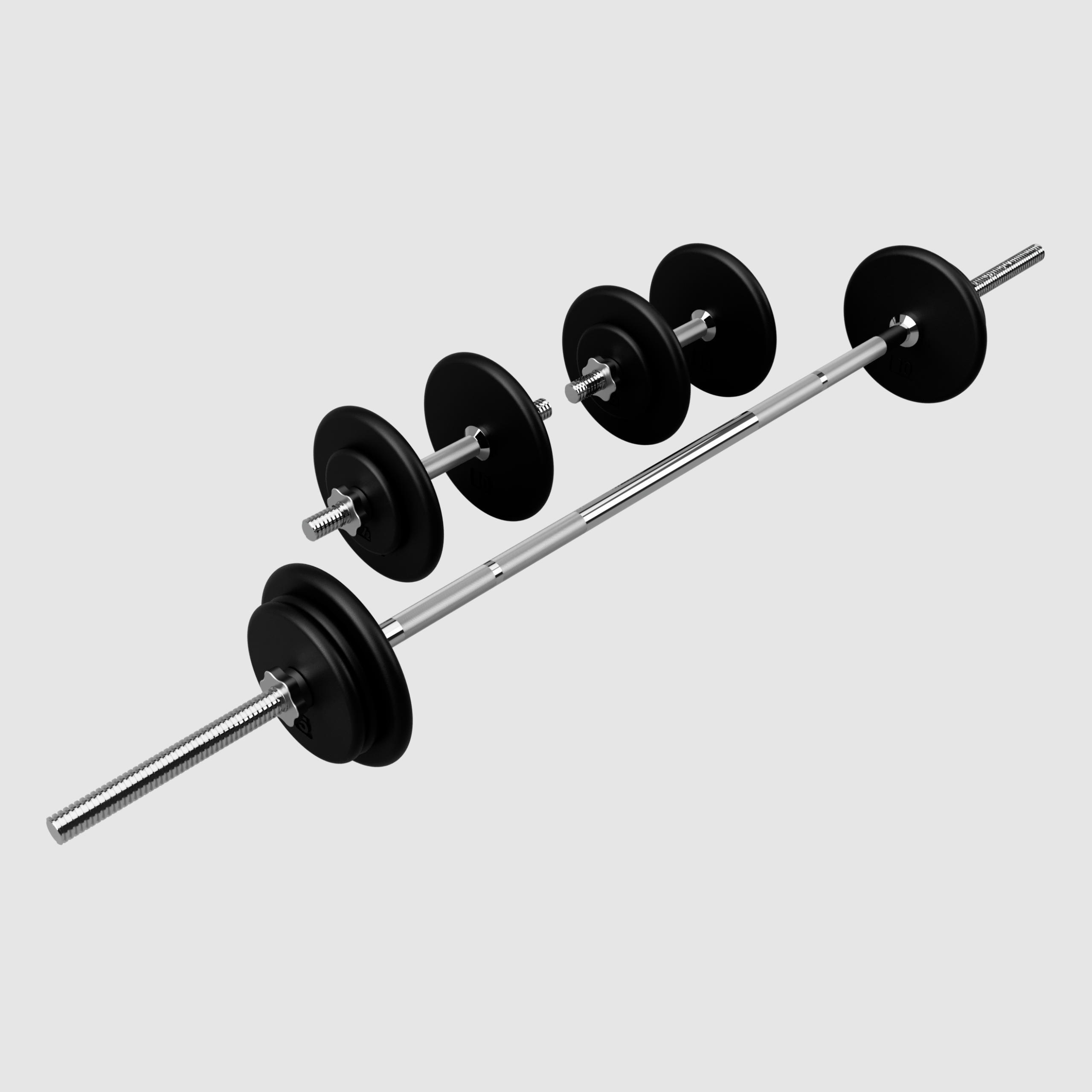 USA REGULAR BLACK 110 LB THREADED WEIGHT SET – Troy Barbell & Fitness