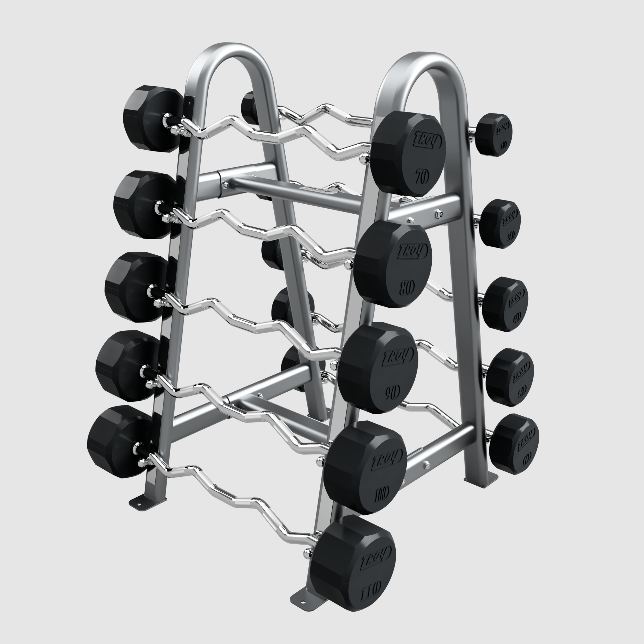 Troy Rubber Curl Barbell Set – Troy Barbell & Fitness