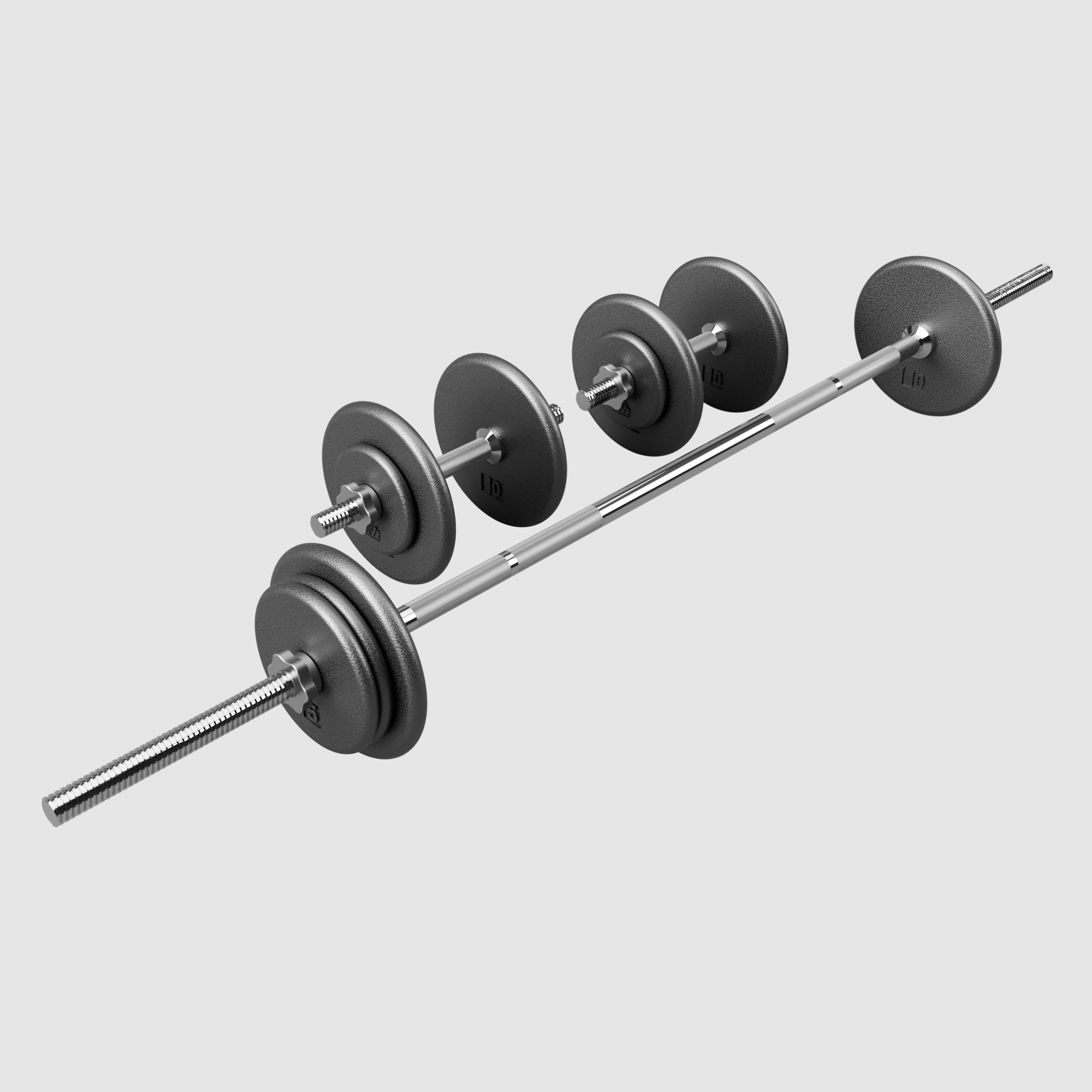USA REGULAR GRAY 110 LB THREADED WEIGHT SET – Troy Barbell & Fitness