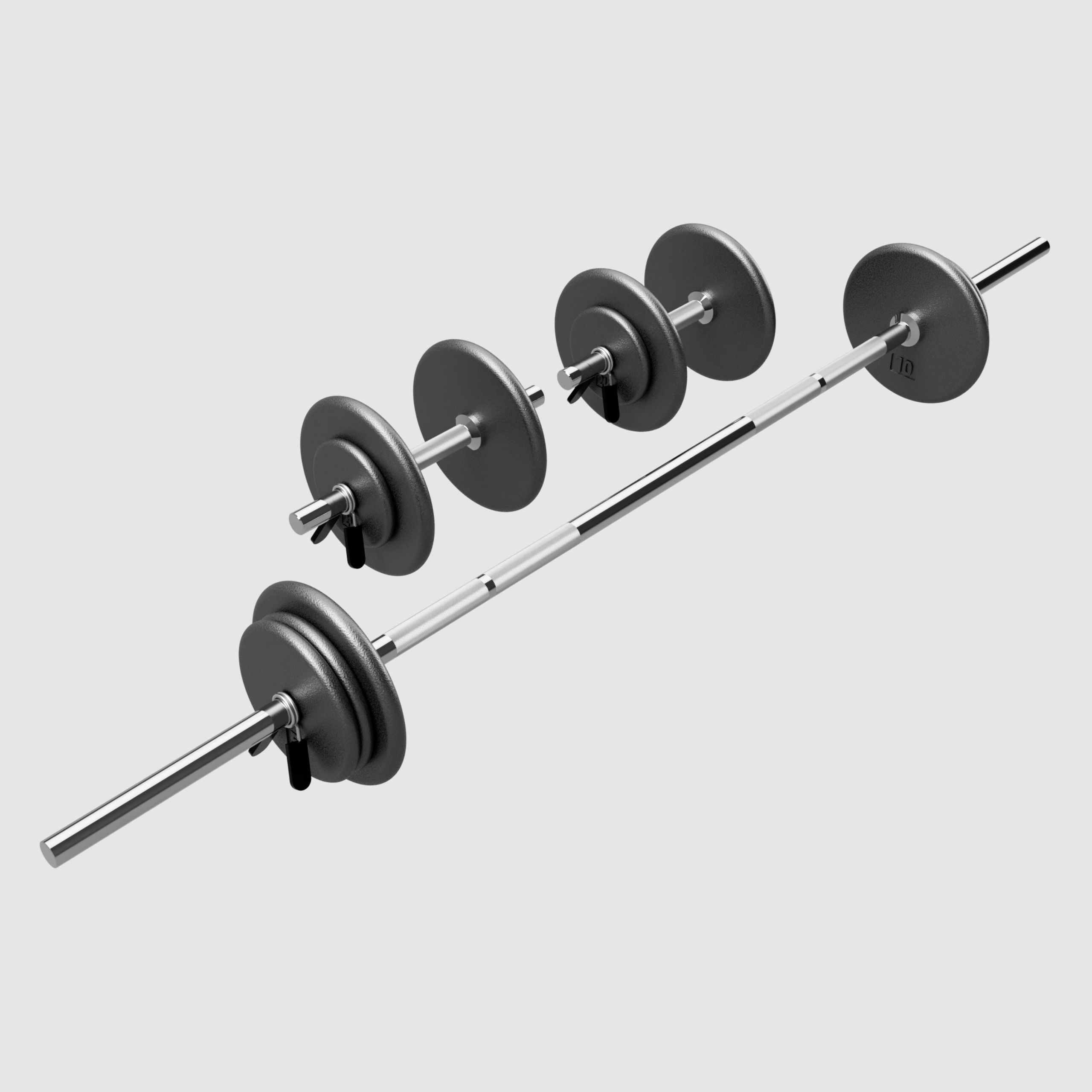 USA REGULAR GRAY 110 LB SET – Troy Barbell & Fitness