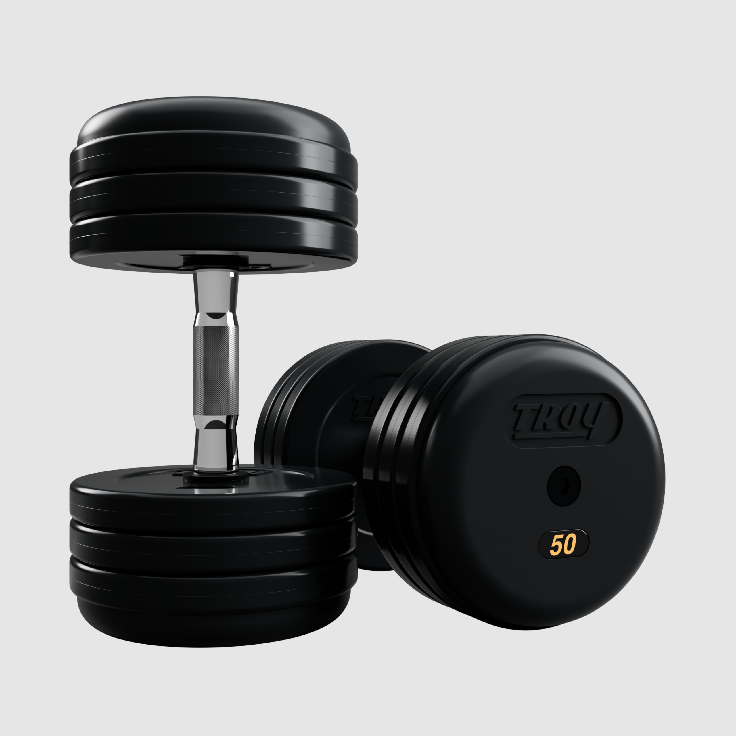 TROY Pro Style Dumbbells - Rubber Encased – Troy Barbell & Fitness